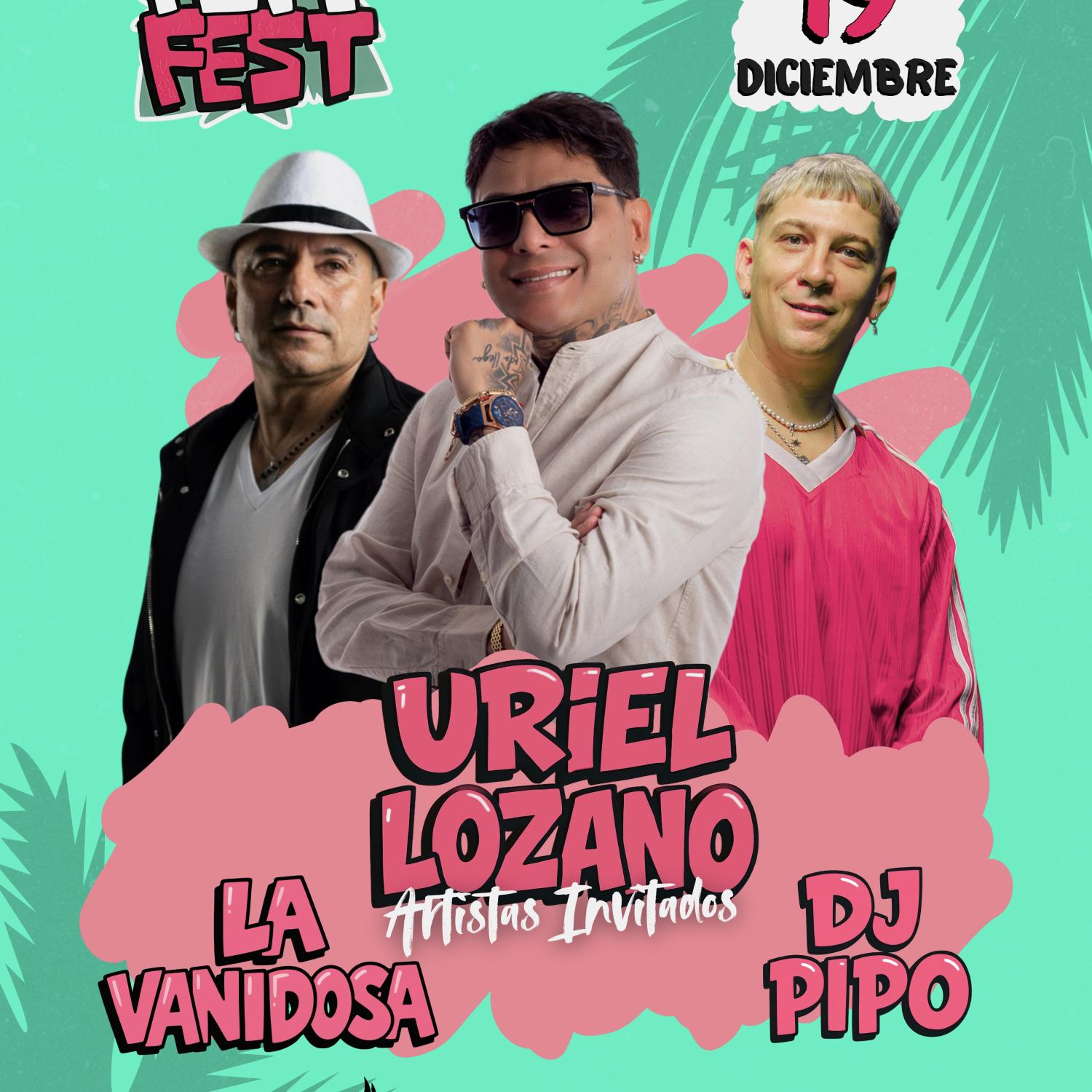 PUPI FEST - URIEL LOZANO - DJ PIPO - 19 DE DICIEMBRE - Blue Velvet