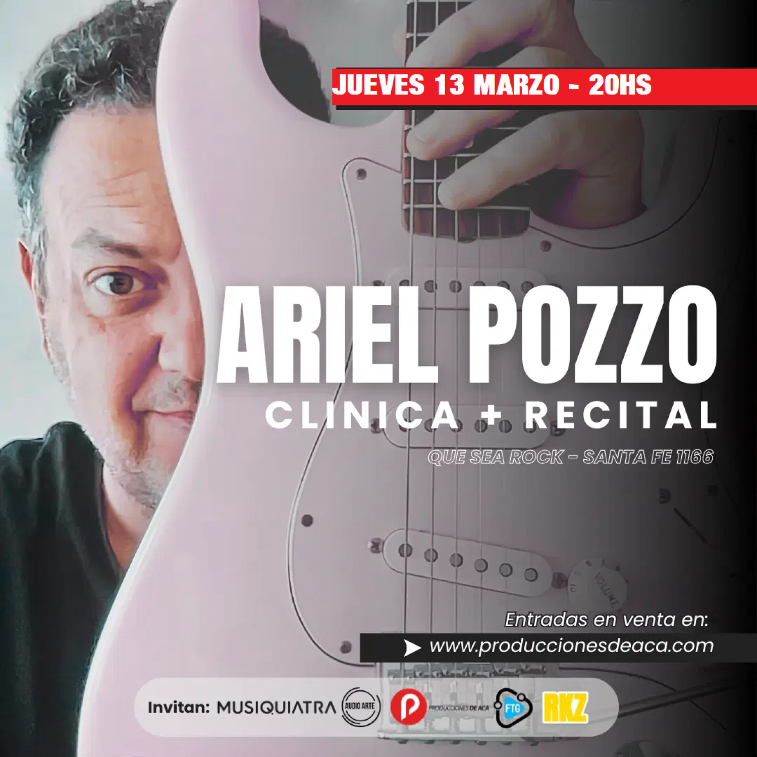 Ariel Pozzo - Clinica + Recital - Producciones de Acá