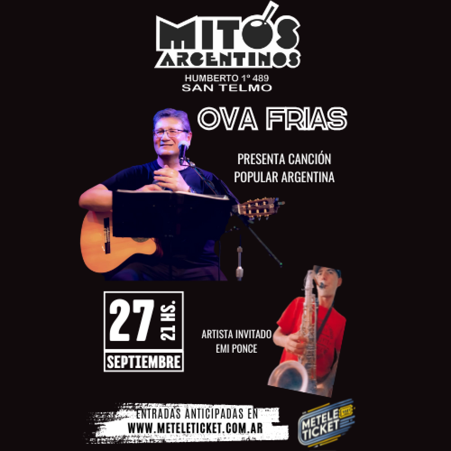 OVA FRIAS - PRESENTA CANCION POPULAR ARGENTINA (ARTISTA INVITADO EMI ...