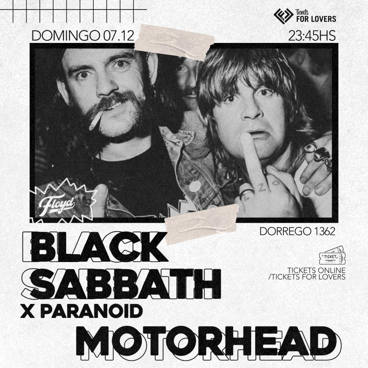 Black Sabbath y Motorhead, noche de tributos en Floyd - Tickets For Lovers